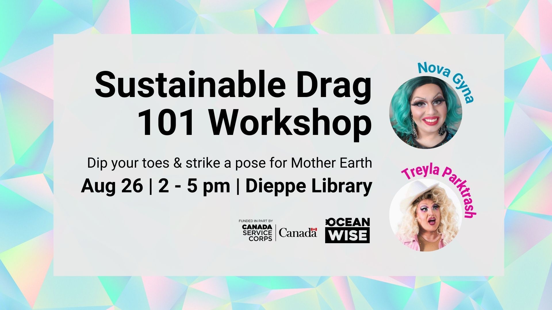 Sustainable Drag 101 Workshop - Ocean Wise